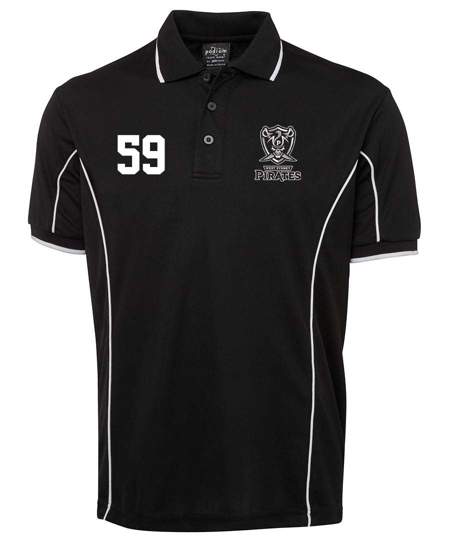 West Sydney Pirates Polo Shirt - American Sport Com Au