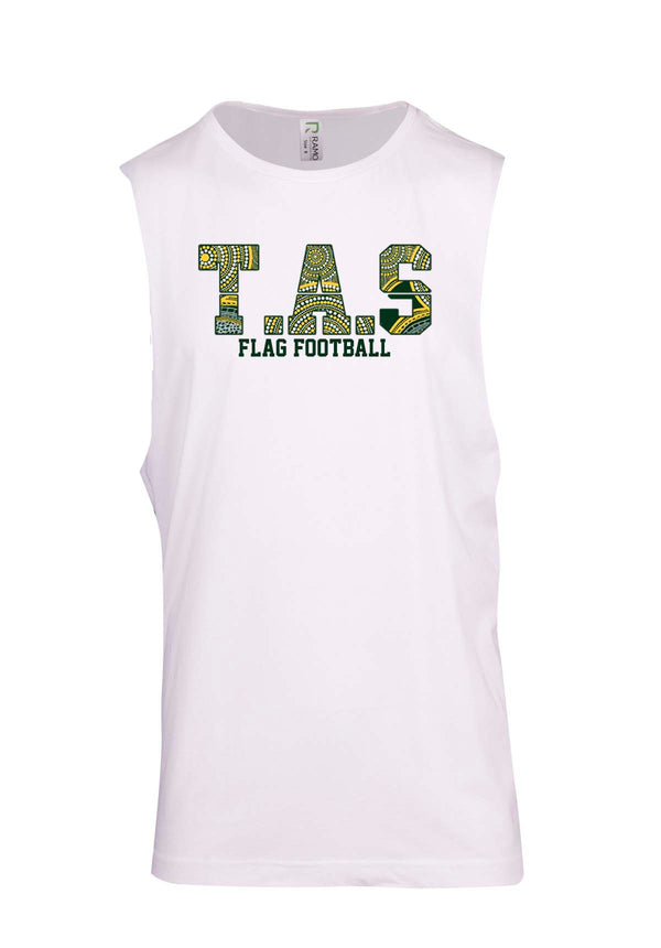 TAS Ladies Muscle tee indigenous design - American Sport Com Au