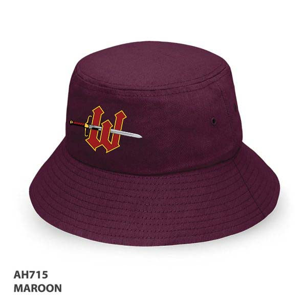 Warriors Sword bucket hat Maroon - American Sport Com Au