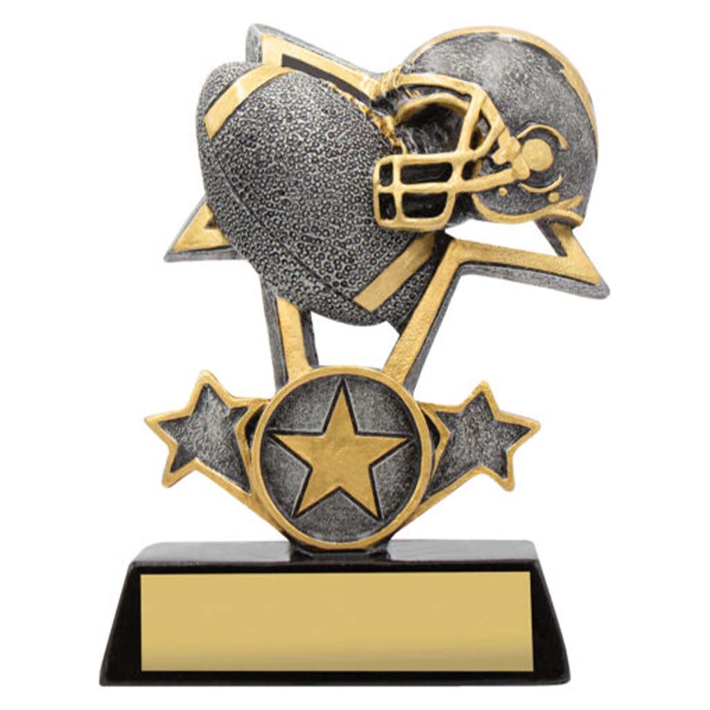 Gridiron Tri-Star Trophy 2 Sizes - American Sport Com Au