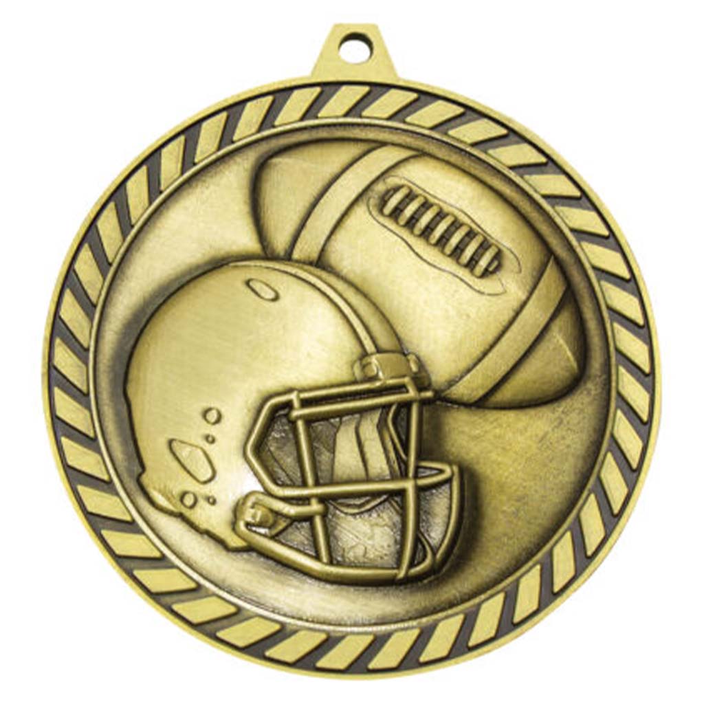 Venture American Football Medal 3 Colours - American Sport Com Au