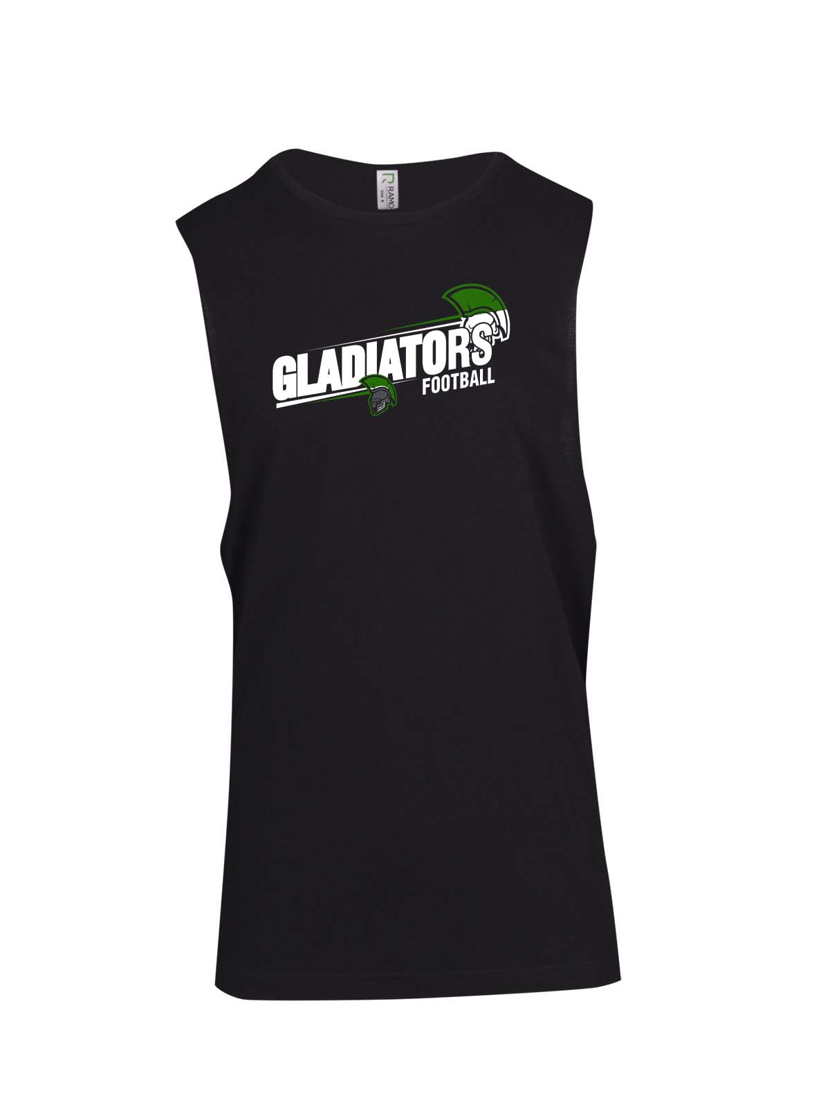 Gladiators Slanted logo Muscle T - American Sport Com Au