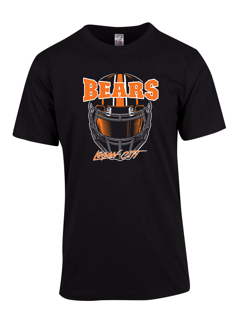 Logan City Bears helmet T-Shirt - American Sport Com Au