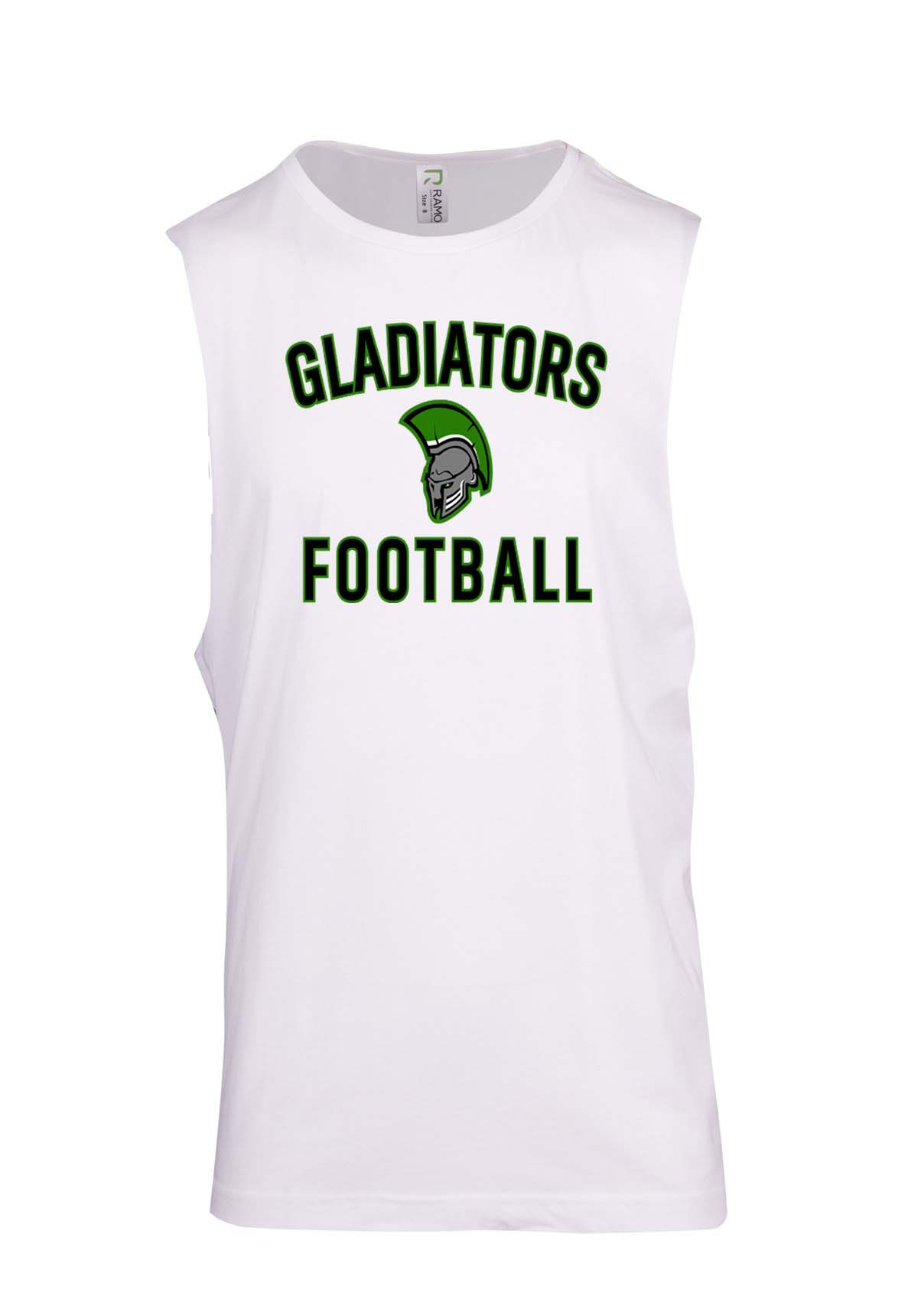 Gladiators Football logo Muscle T - American Sport Com Au